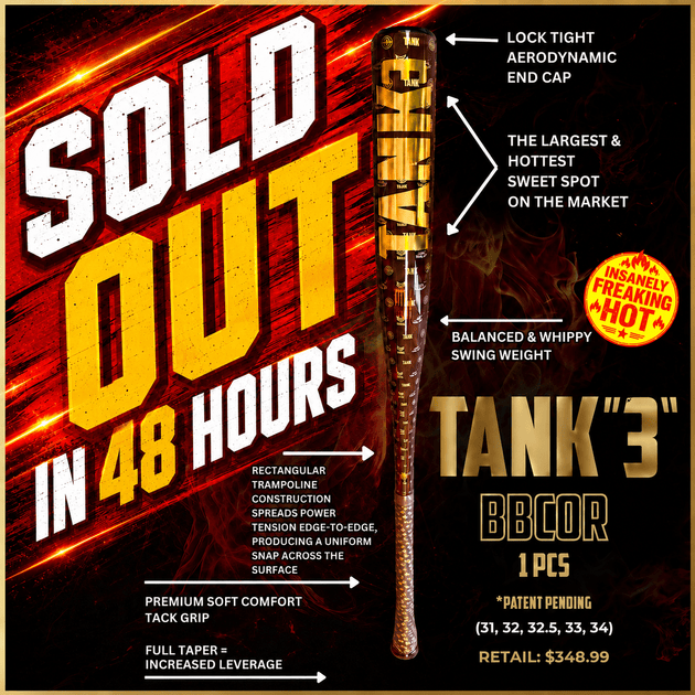 SOLDIER TANK 3 BBCOR BAT - SOLDIER SPORTS – Soldier Sports