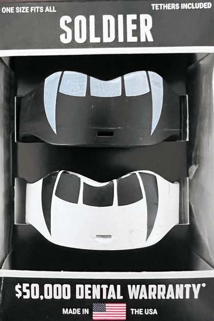Black & White Fang Mouth Guard Pack – Soldier Sports