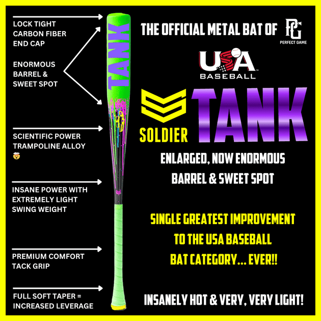 SOLDIER TANK USA BASEBALL BAT – SOLDIER SPORTS – Soldier Sports