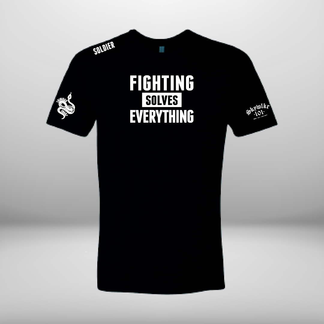 TRINIDAD SNAKE "FIGHTING SOLVES EVERYTHING" T-SHIRT – Soldier Sports